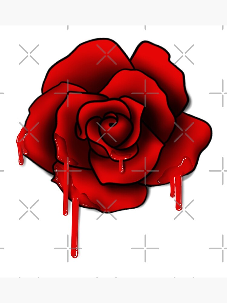 Red Rose Dripping Paint Dripping Rose PNG Transparent Images Free