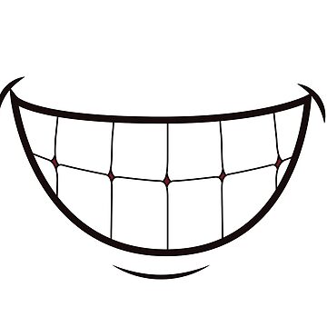 "Big smile, cheesy grim" Sticker for Sale by CarterAndCo | Redbubble