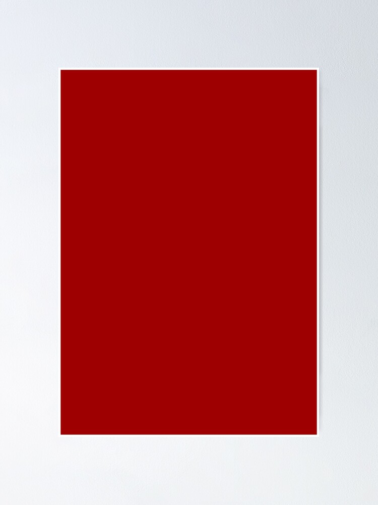 "Ruby Red, Solid Red" Poster for Sale by Gsallicat | Redbubble