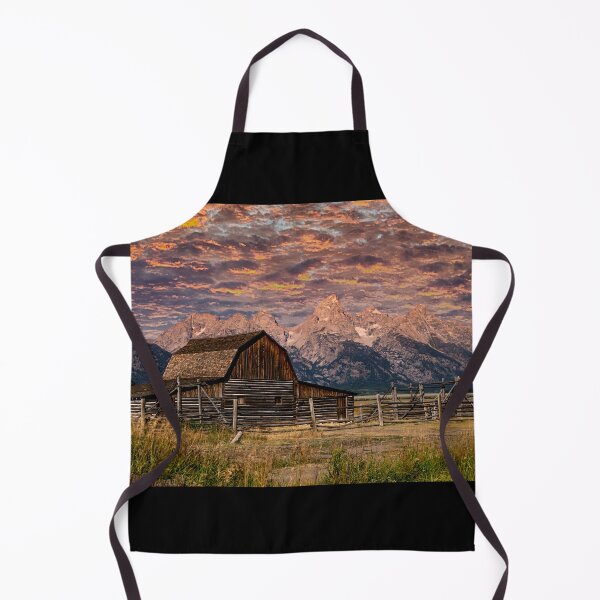 "Mormon Row Majesty - Grand Tetons" Apron for Sale by Stookey | Redbubble