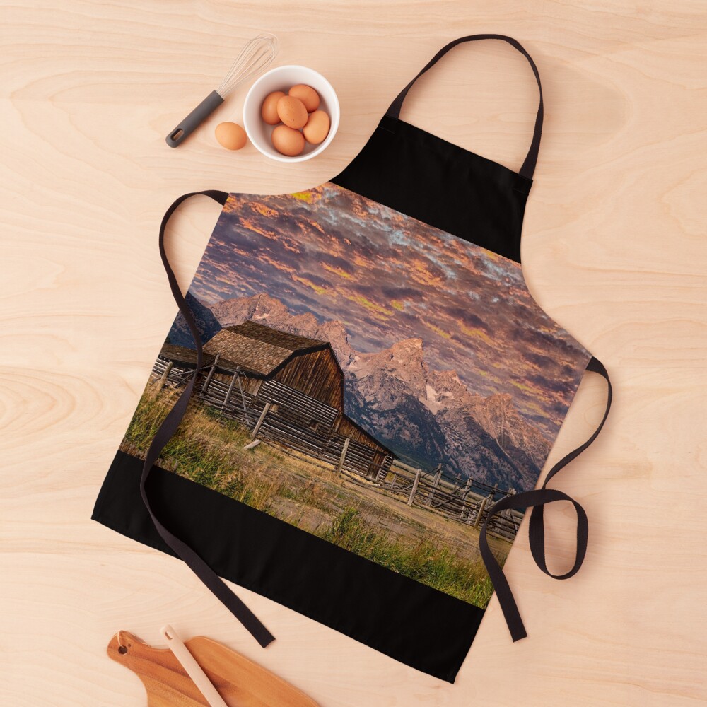 "Mormon Row Majesty - Grand Tetons" Apron for Sale by Stookey | Redbubble