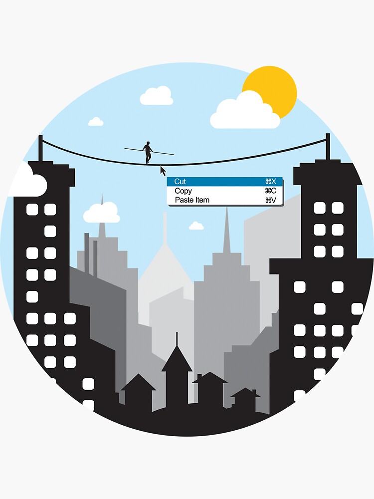 "Cut Copy Paste" Sticker for Sale by tannerpuzio | Redbubble