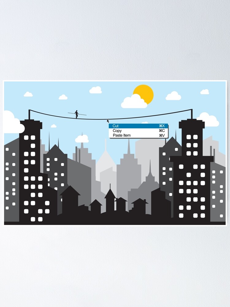 "Cut Copy Paste" Poster by tannerpuzio | Redbubble