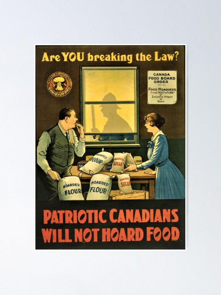 "Patriotic Canadians World War 1 Propaganda Poster" Poster for Sale by ...