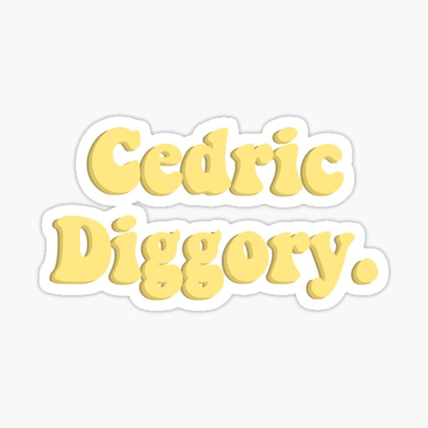 "Cedric Diggory. " Sticker by jordanallan | Redbubble