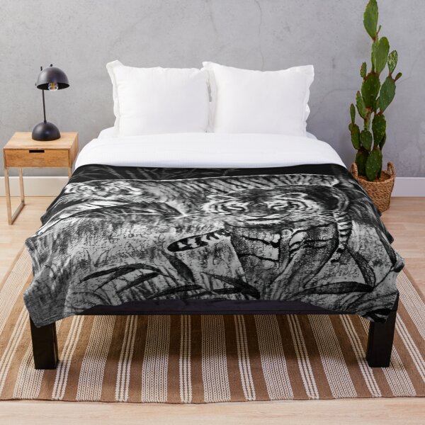 "Cobija del Tigre Mexican Blanket Tiger Meme" Throw Blanket for Sale by ...