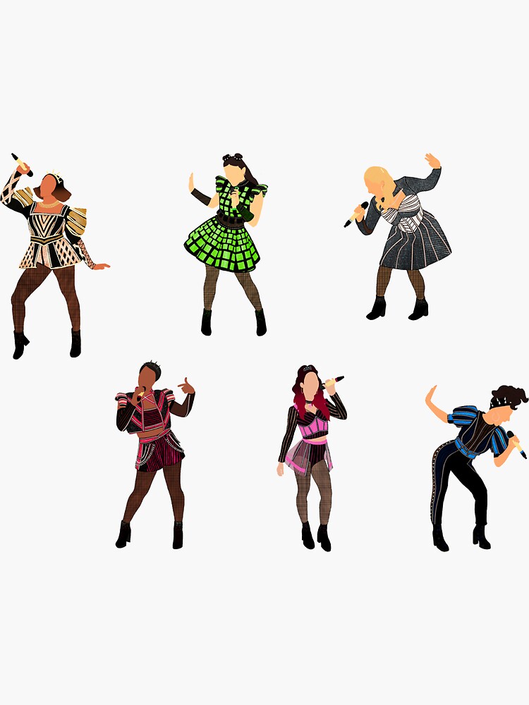 "Six the Musical" Sticker for Sale by megan108 | Redbubble