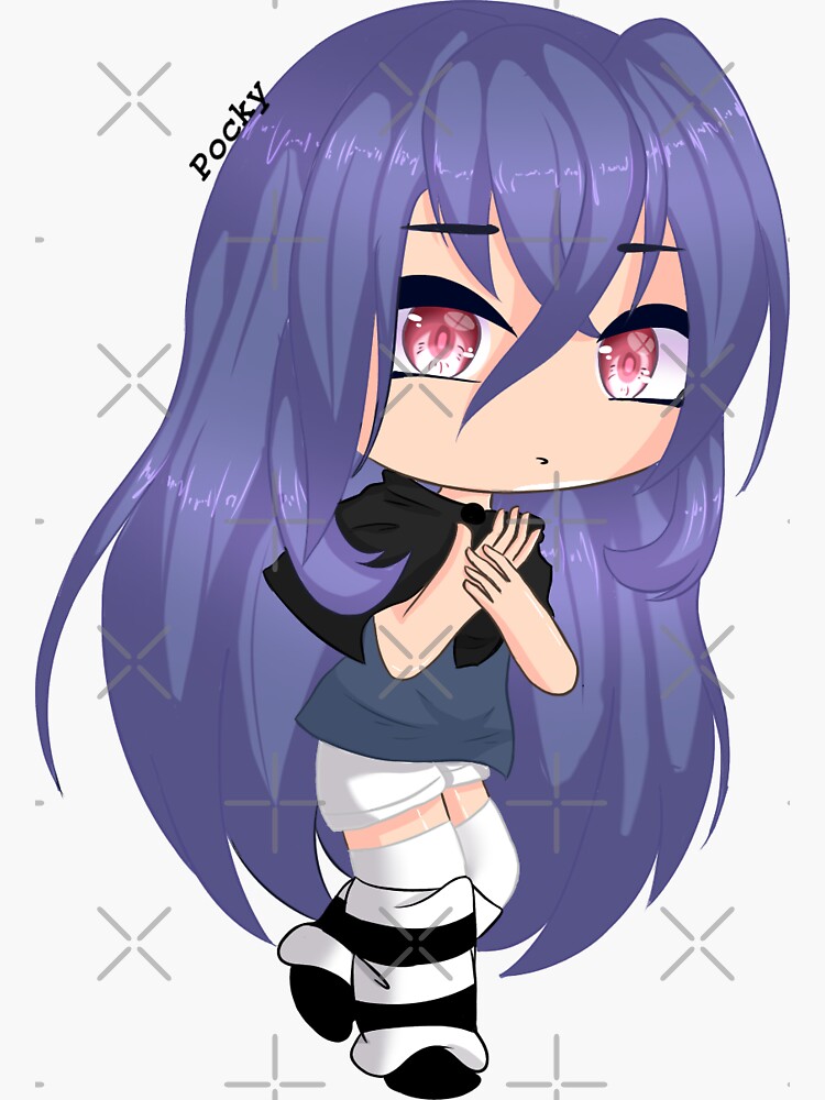 "Gacha Life - Cute Gacha Girl" Sticker for Sale by pockyartstudio ...