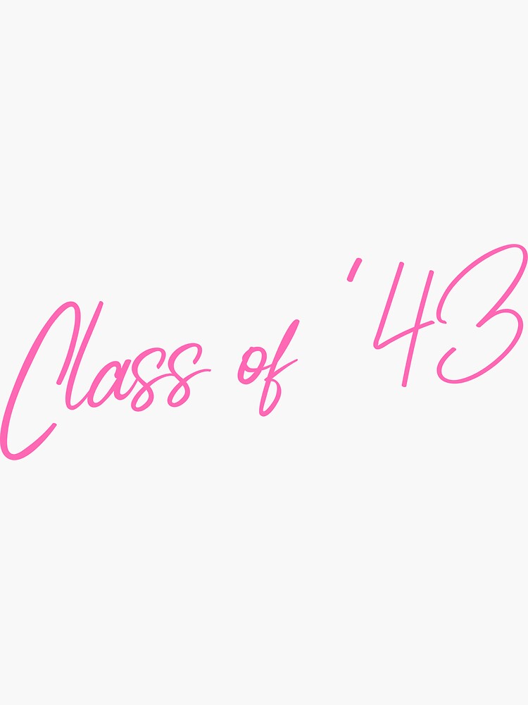 "Class of 2043 | Eighties" Sticker for Sale by Clyde95 | Redbubble