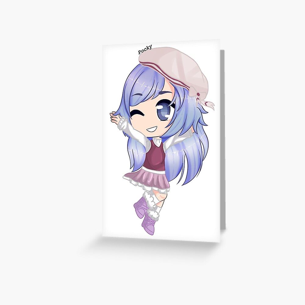 "Gacha Life - Cute Gacha Girl" Greeting Card by pockyartstudio | Redbubble