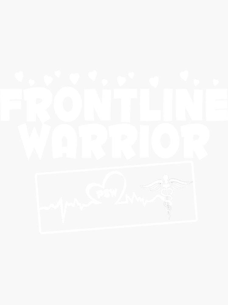 "PSW Frontline Warrior" Sticker by RVDesignz | Redbubble
