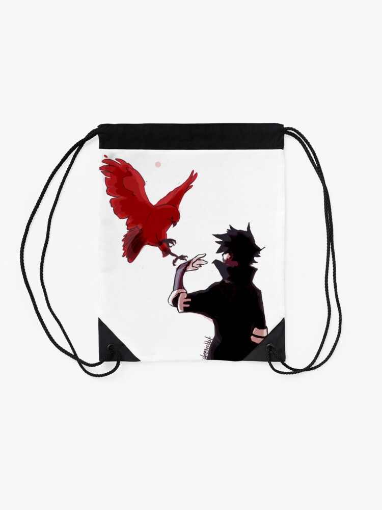 "Dabi red Hawk" Drawstring Bag for Sale by itssleepyrabbit | Redbubble