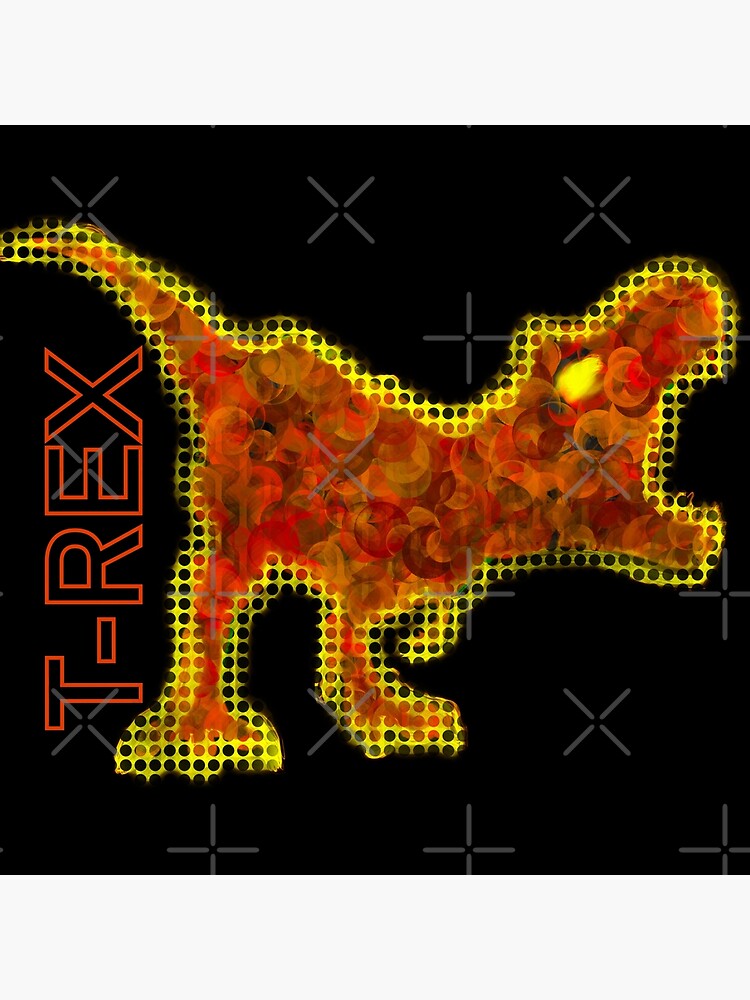 "3d Disco T-rex" Poster for Sale by mwebba2005 | Redbubble