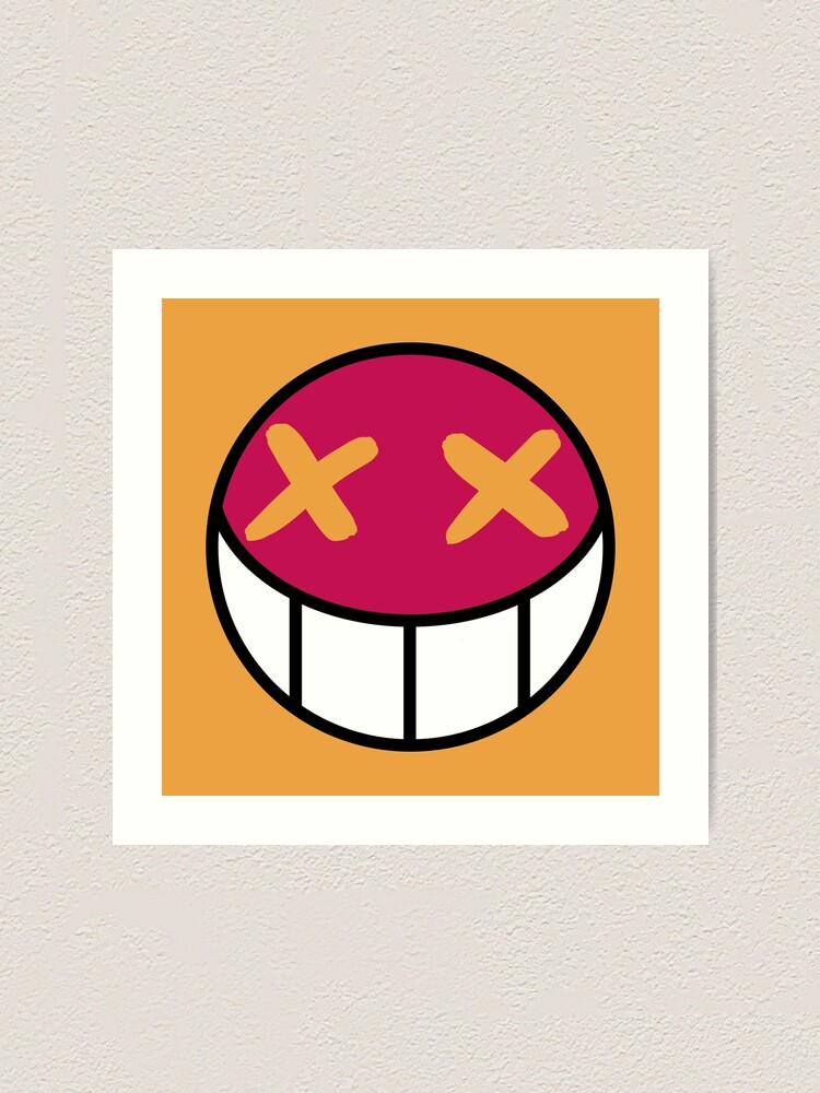 "Punk/Grunge Smiley Face" Art Print by Waffles-Grant | Redbubble