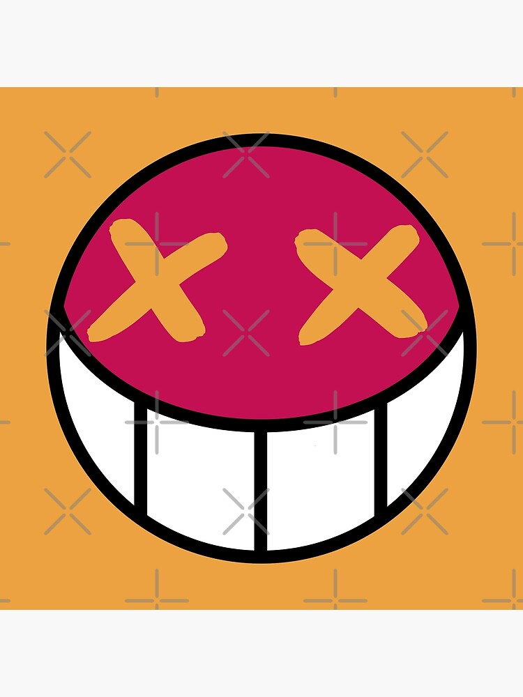 "Punk/Grunge Smiley Face" Art Print by Waffles-Grant | Redbubble