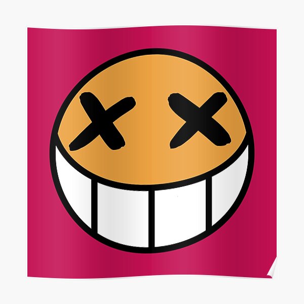 "Punk/Grunge Smiley Face" Poster for Sale by Waffles-Grant | Redbubble
