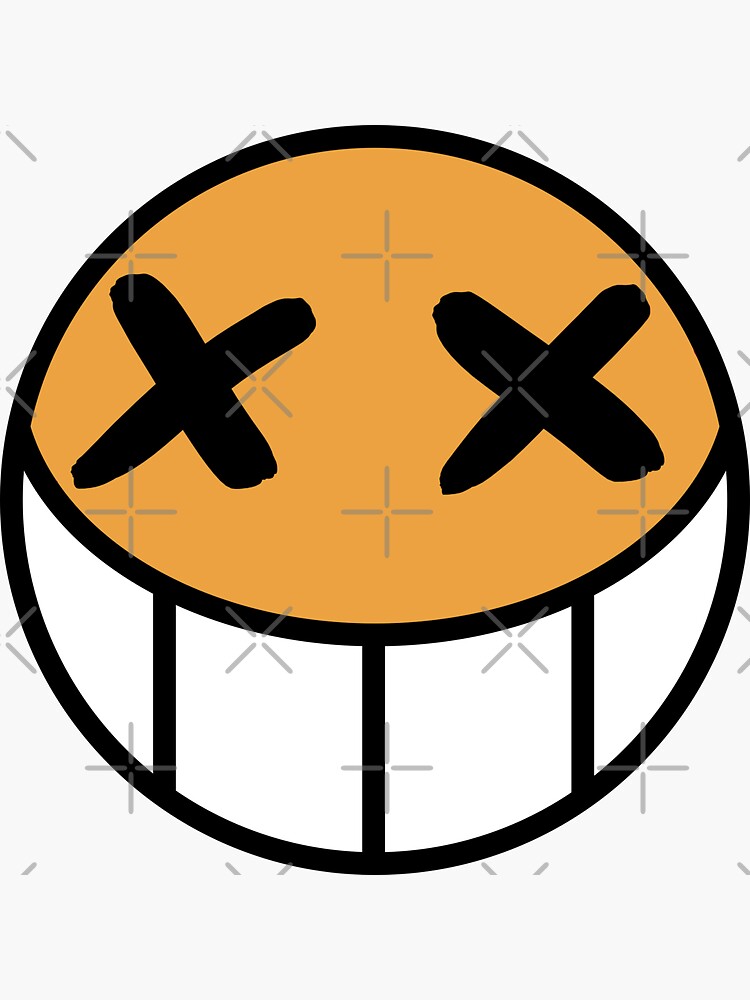 "Punk/Grunge Smiley Face" Sticker by Waffles-Grant | Redbubble