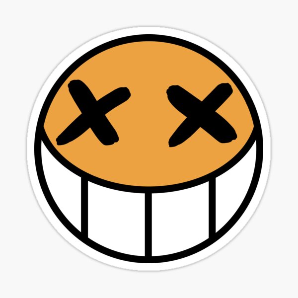 "Punk/Grunge Smiley Face" Sticker by Waffles-Grant | Redbubble