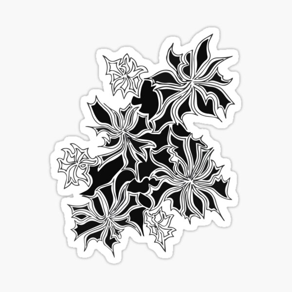"Spiked Flowers " Sticker for Sale by SiriDibujando | Redbubble