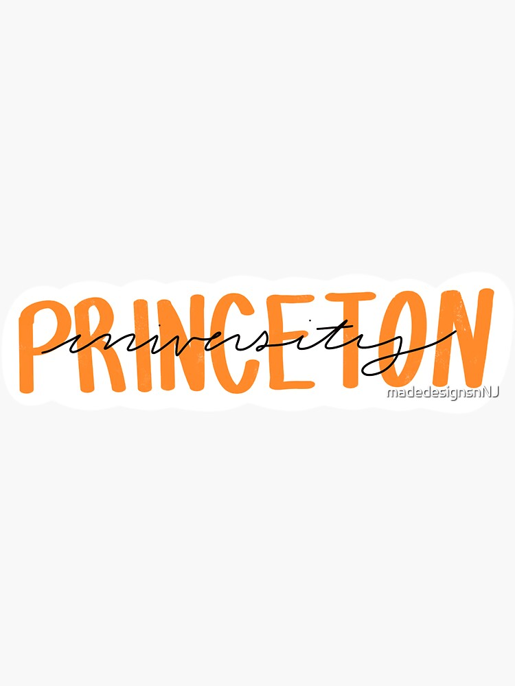 "Princeton University " Sticker for Sale by madedesignsnNJ | Redbubble
