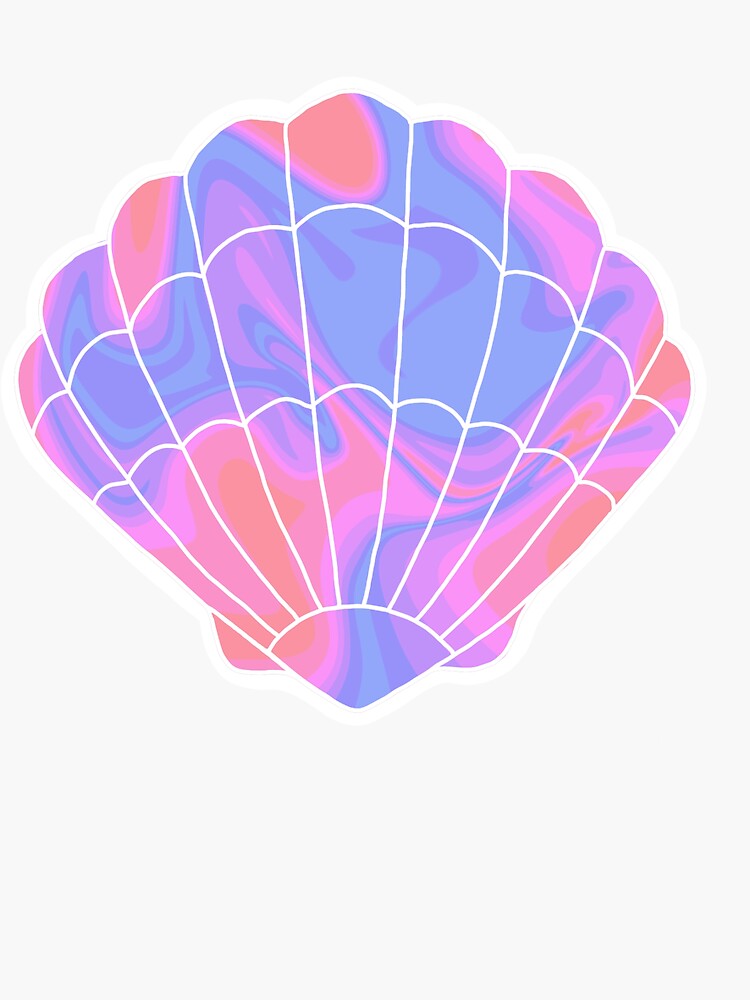"Groovy Shell" Sticker by cosmicsoph | Redbubble