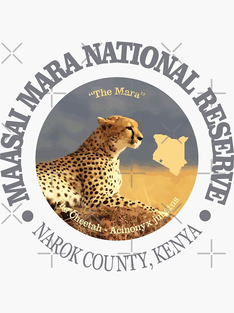 "Maasai Mara National Reserve (NP)" Sticker for Sale by curranmorgan ...