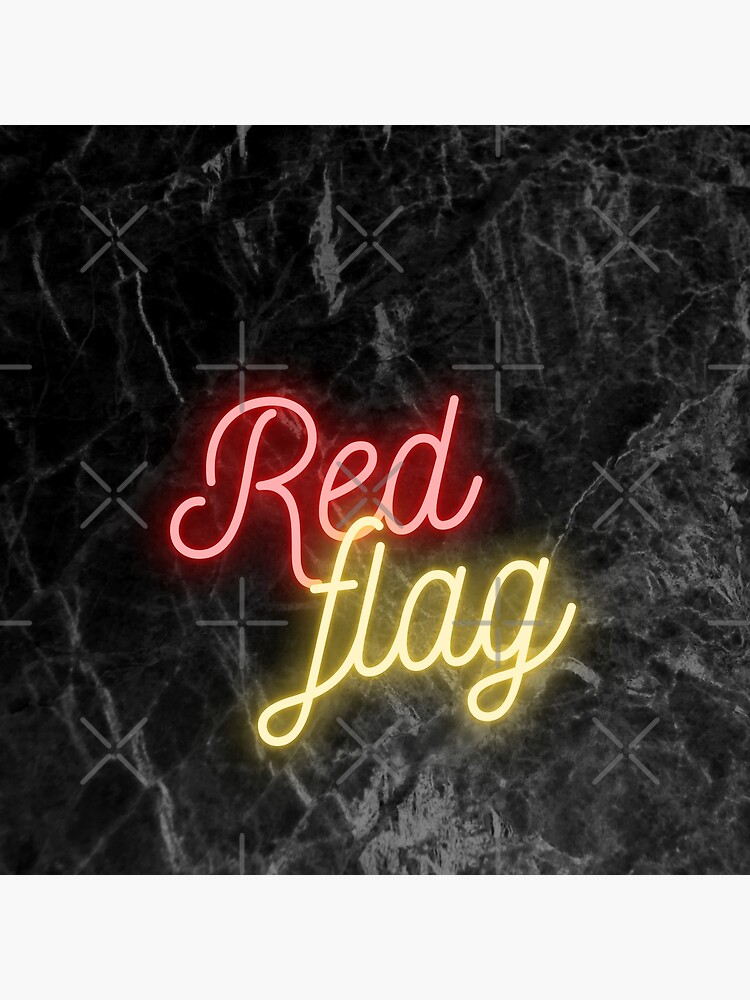 "Red flag" Poster for Sale by Diorrr | Redbubble