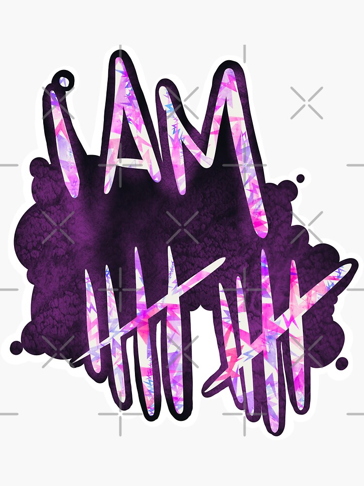 "10th birthday purple stars + flashes I'am ten" Sticker for Sale by emm ...