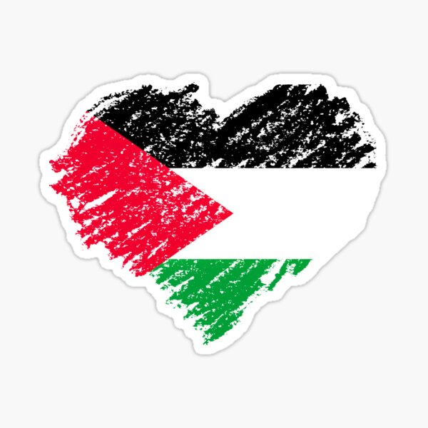 "I love Palestine flag Scribble" Sticker for Sale by Mo5tar | Redbubble