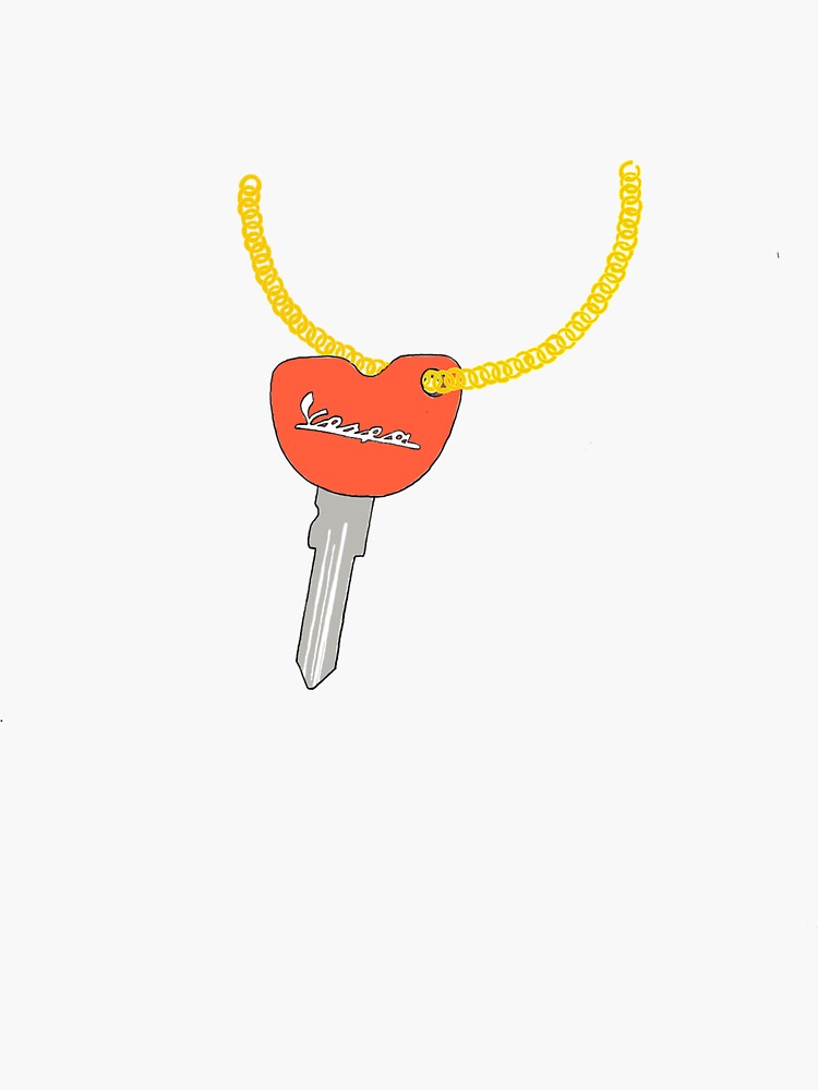 "Vespa key" Sticker for Sale by Gararaini | Redbubble