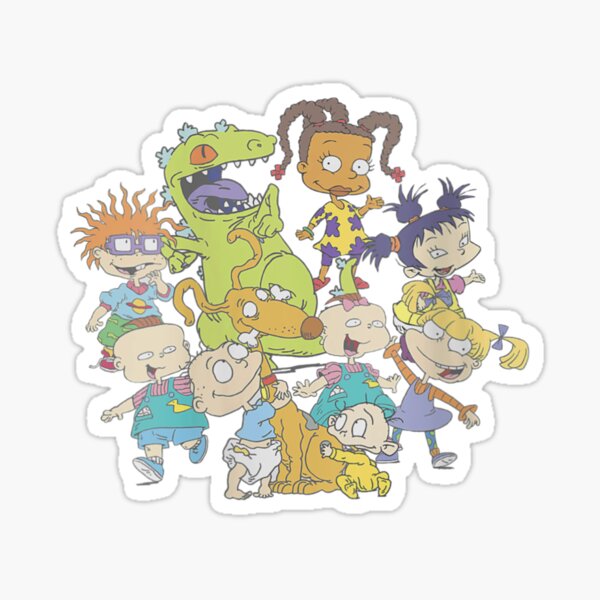 "Womens Rugrats Group Shot With Reptar" Sticker by Cecil-Blackwell ...