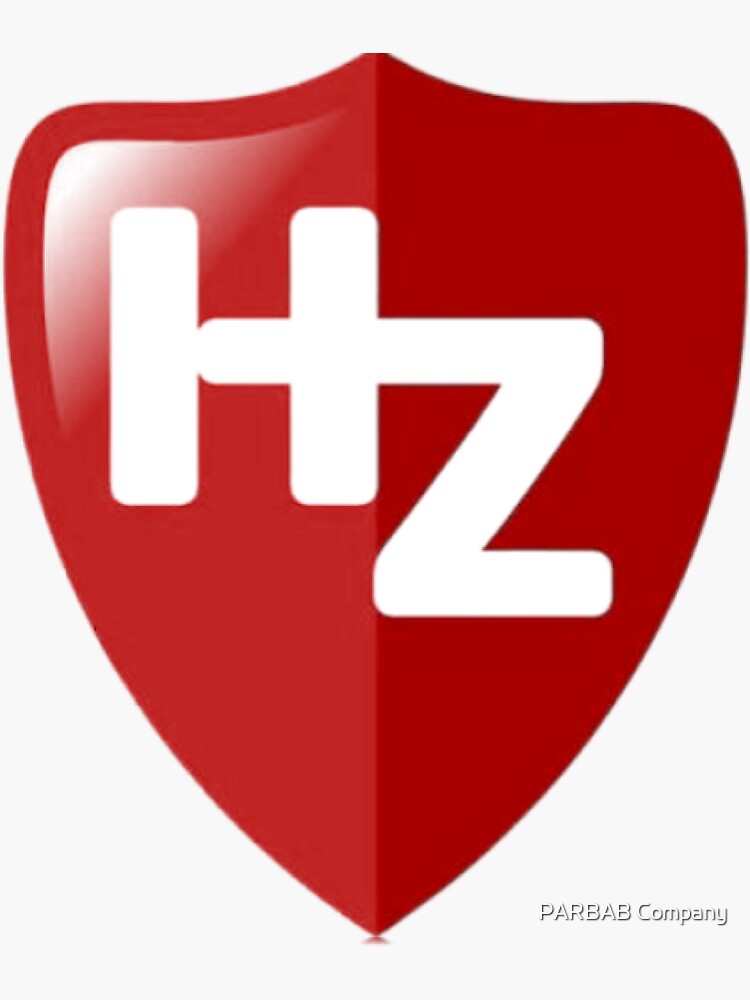 "Official HZ Logo Red" Sticker by HZOfficialMerch | Redbubble