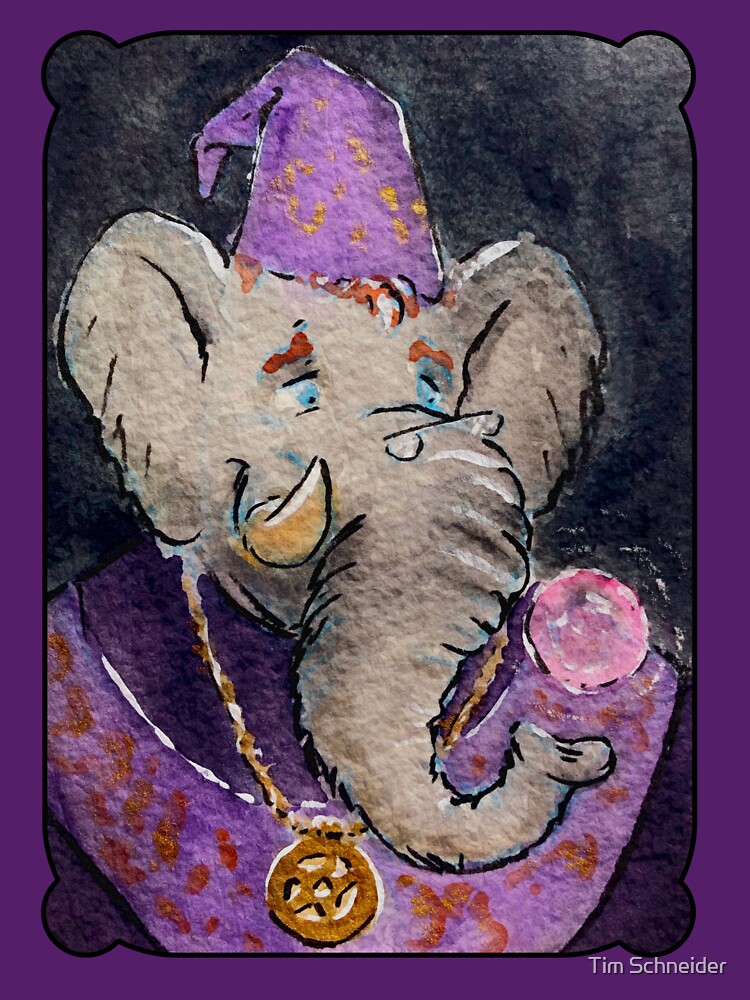 Elephant Wizard - Watercolor Magic Classic T-Shirt sold by Alexander ...