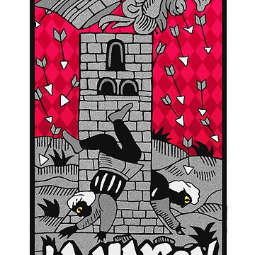 "Persona 5 Tarot Card Tower" Sticker for Sale by Weirdspacedude | Redbubble