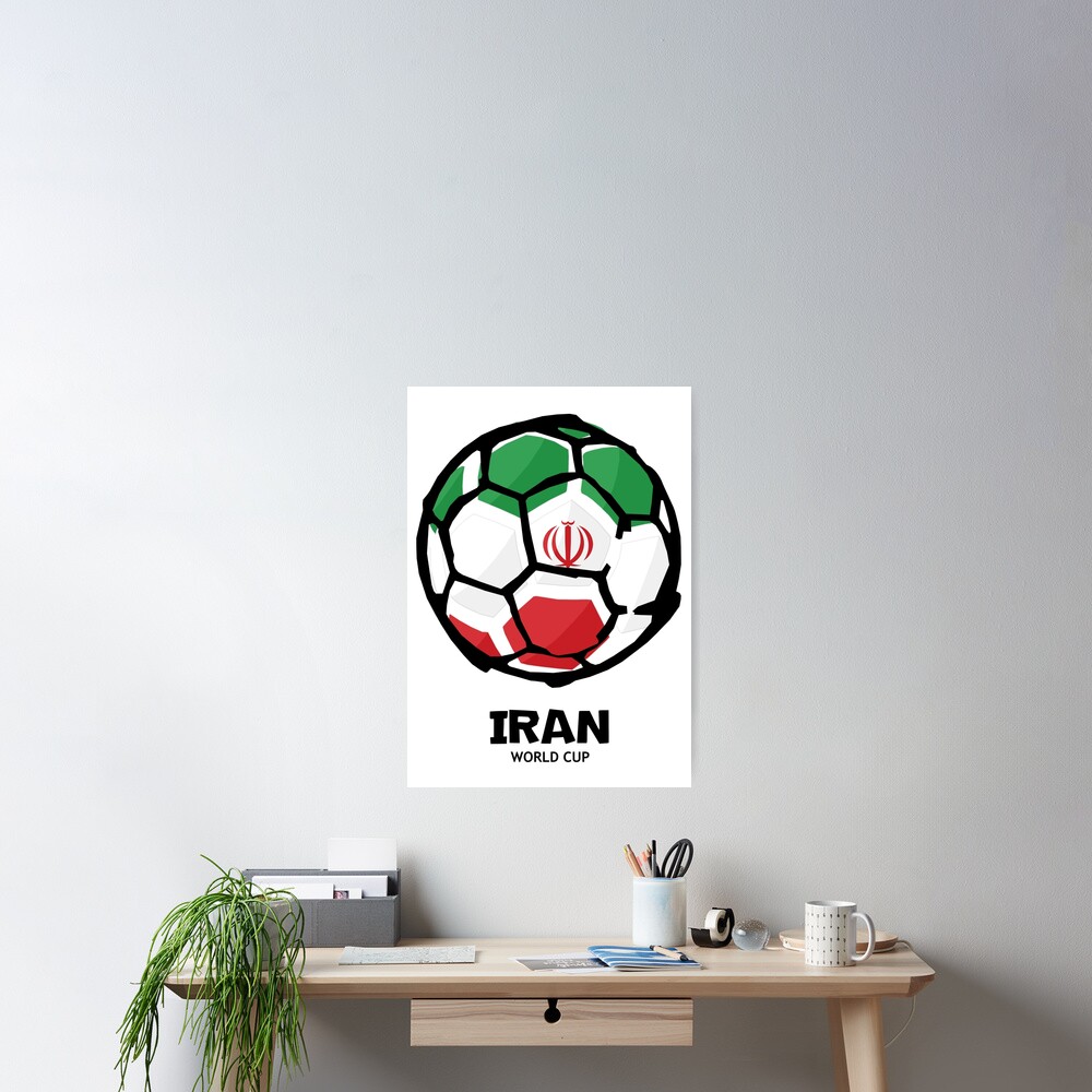 "Iran Football Country Flag" Poster for Sale by KewaleeTee | Redbubble
