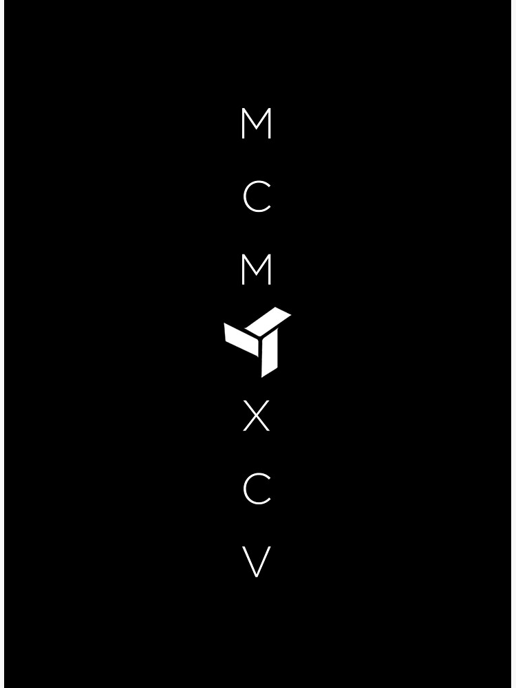 "MCMXCV Minimal " Sticker for Sale by rev3ry | Redbubble