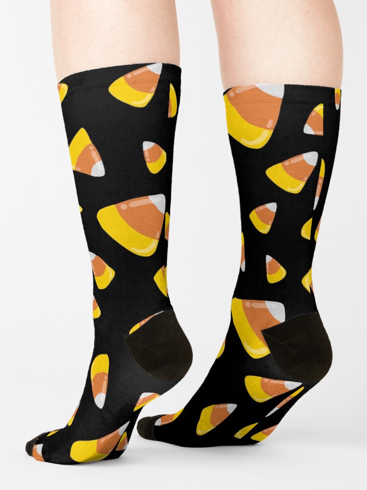 "Candy Corn" Socks by Lady-Lilac | Redbubble