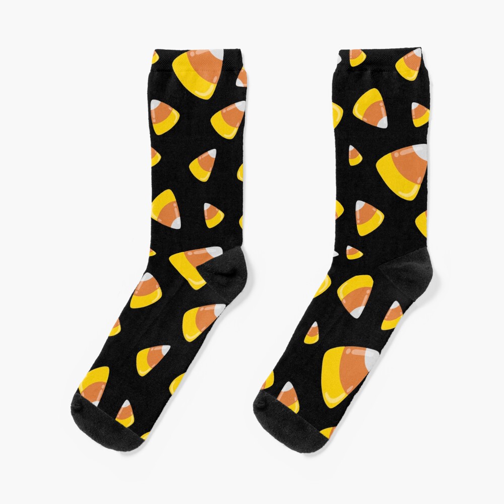 "Candy Corn" Socks by Lady-Lilac | Redbubble