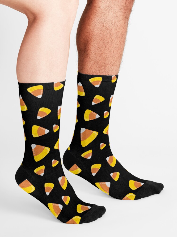"Candy Corn" Socks by Lady-Lilac | Redbubble