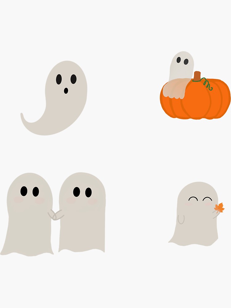 "Fall ghost pack" Sticker for Sale by Rzmdesigns | Redbubble