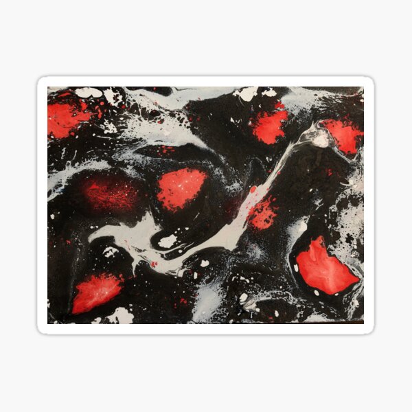 "Volcanic Hydrodrip" Sticker by aureliaazreal | Redbubble