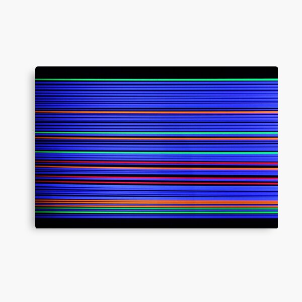 Lienzo «Líneas y rayas de colores neón en morado, verde, naranja, rojo ...