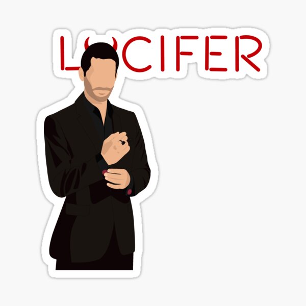 "Lucifer poster" Sticker by call-me-margo | Redbubble
