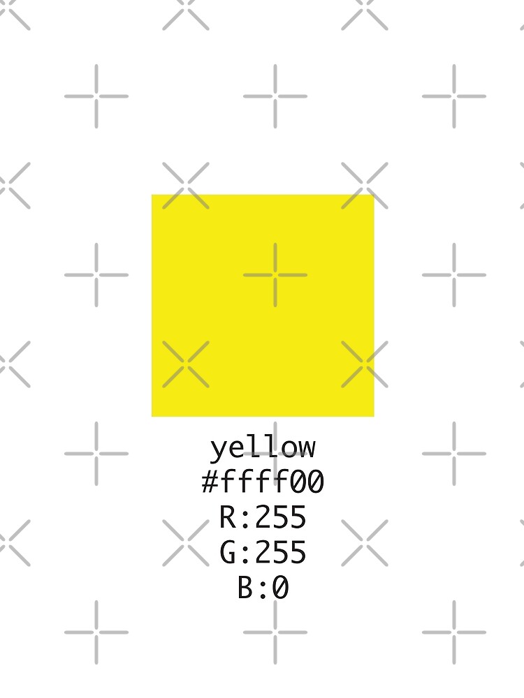 "Yellow Hex and RGB Code " Sleeveless Top by Number3art | Redbubble