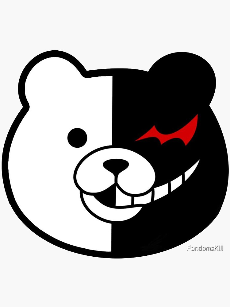 "Monokuma" Sticker for Sale by FandomsKill | Redbubble