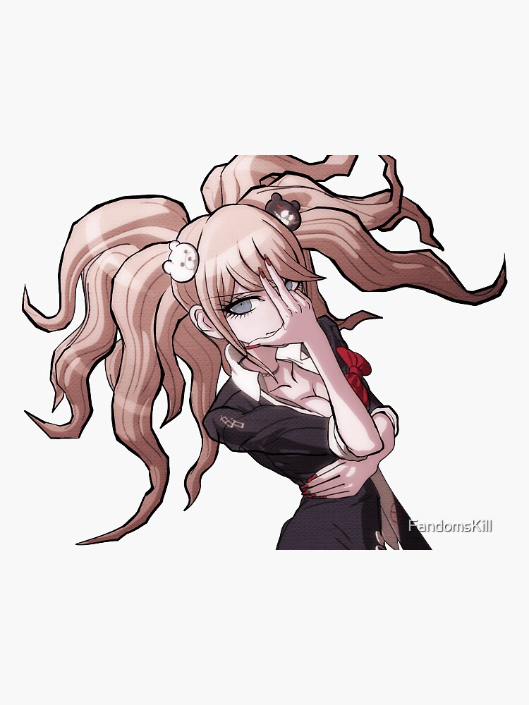 "Junko Enoshima " Sticker for Sale by FandomsKill | Redbubble