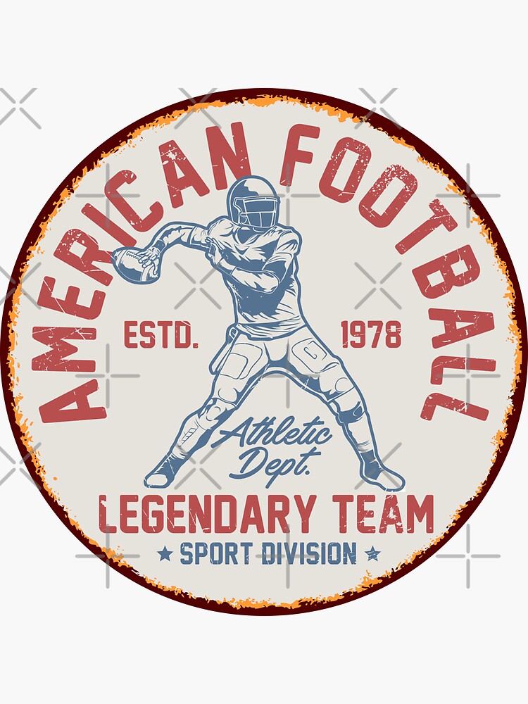 "Americal Football" Sticker for Sale by renju1902 | Redbubble