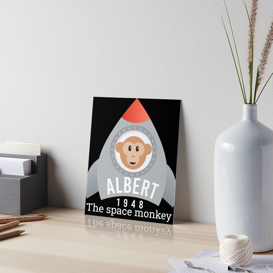 "Albert the first Monkey in Space 1948" Art Board Print for Sale by ...