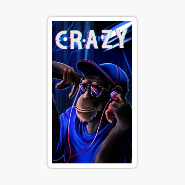 "Crazy music chim" Sticker by Karan0069 | Redbubble