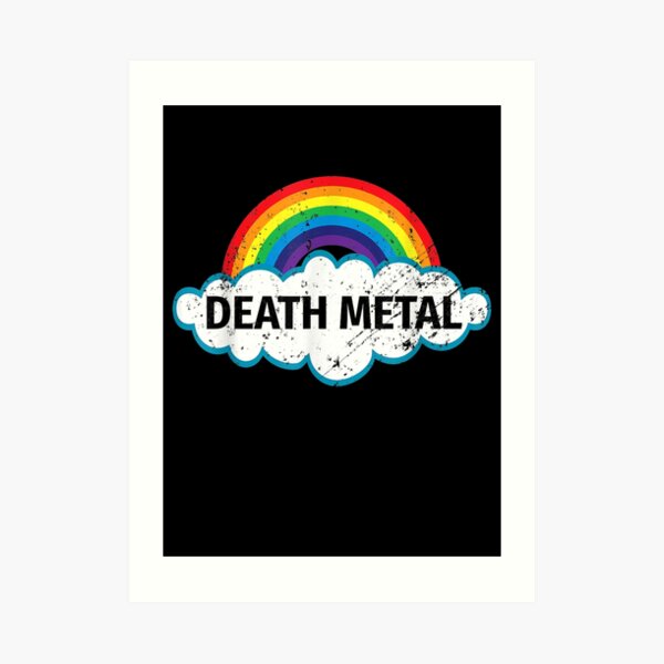 "Death Metal Rainbow" Art Print for Sale by Cora-Moran-96 | Redbubble
